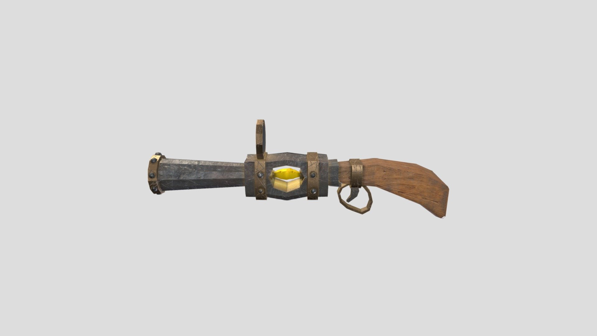 Dwarven Shotgun - 3D model by Claudio.Rojas [63c6c76] - Sketchfab