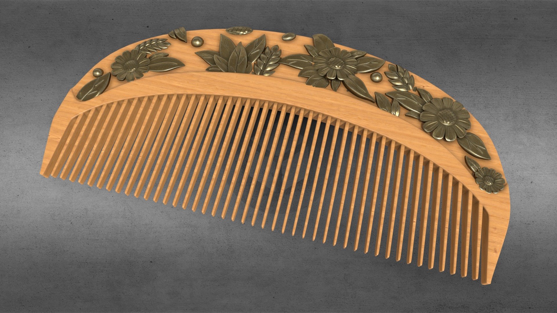 Ivory Comb-4K-BakeMaterialTest - Download Free 3D model by chiwei ...