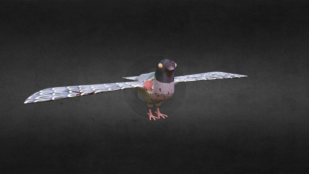 Zombie Pigeon - 3D model by Alex Dunning (@thedarkpoof) [63cee07 ...