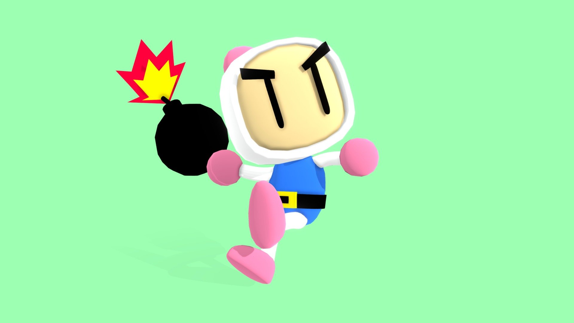 Bomberman Model - Download Free 3D model by Eduardo Lira (@eduardolira ...