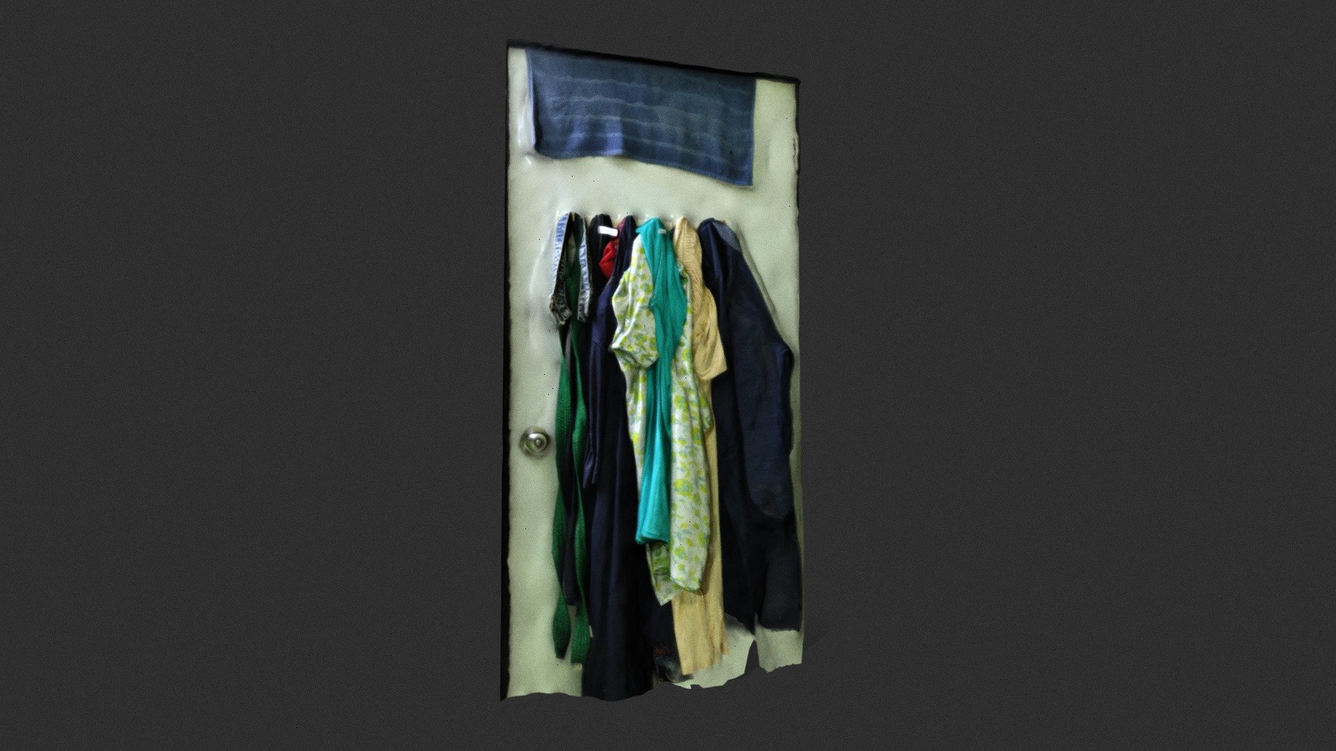 Random Clothes Hanging from a Door Photoscan - 3D model by HotFrost ...