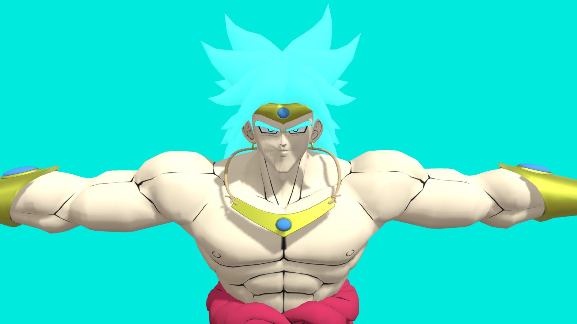 DBFZ Broly Z Restricted Super Saiyan - Download Free 3D model by ...
