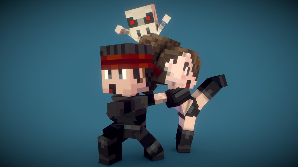 3D Pixel Series - A 3D model collection by BitGem - Sketchfab