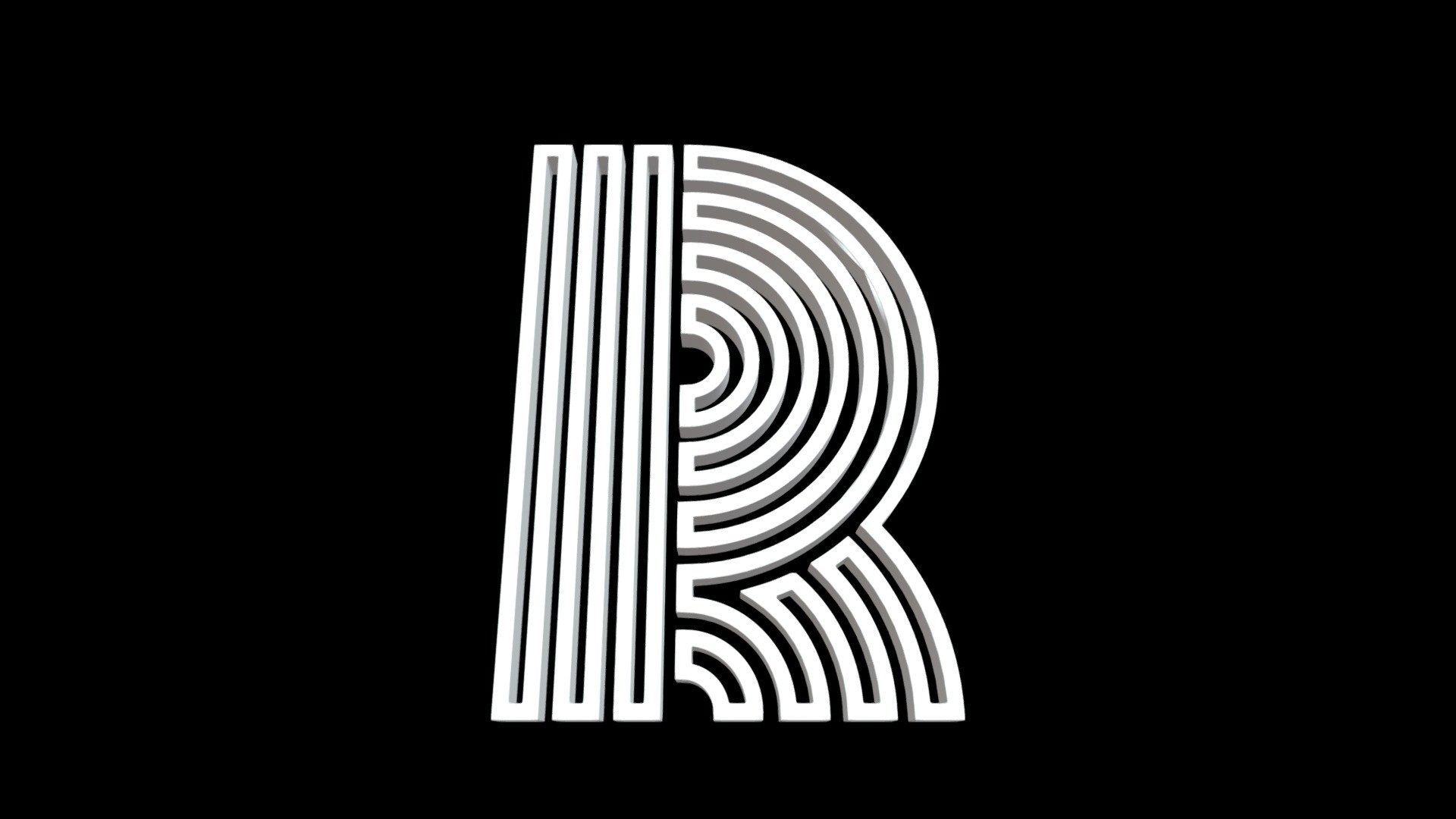 Letter "R" Model - 3D model by nyrob93 [63d3b58] - Sketchfab