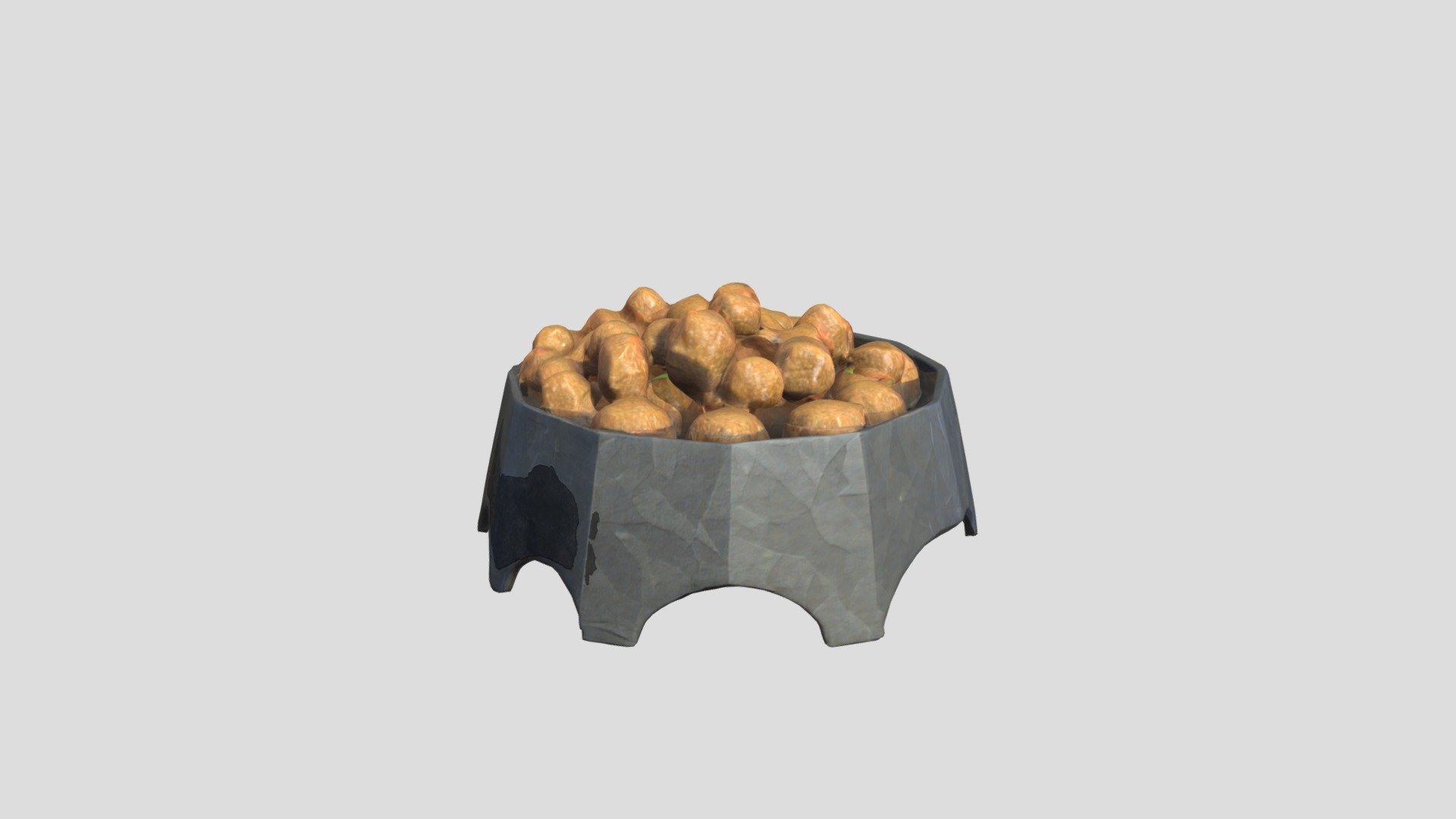 Low_Poly_Cat_Food - Download Free 3D model by christ_university_rajdeep ...