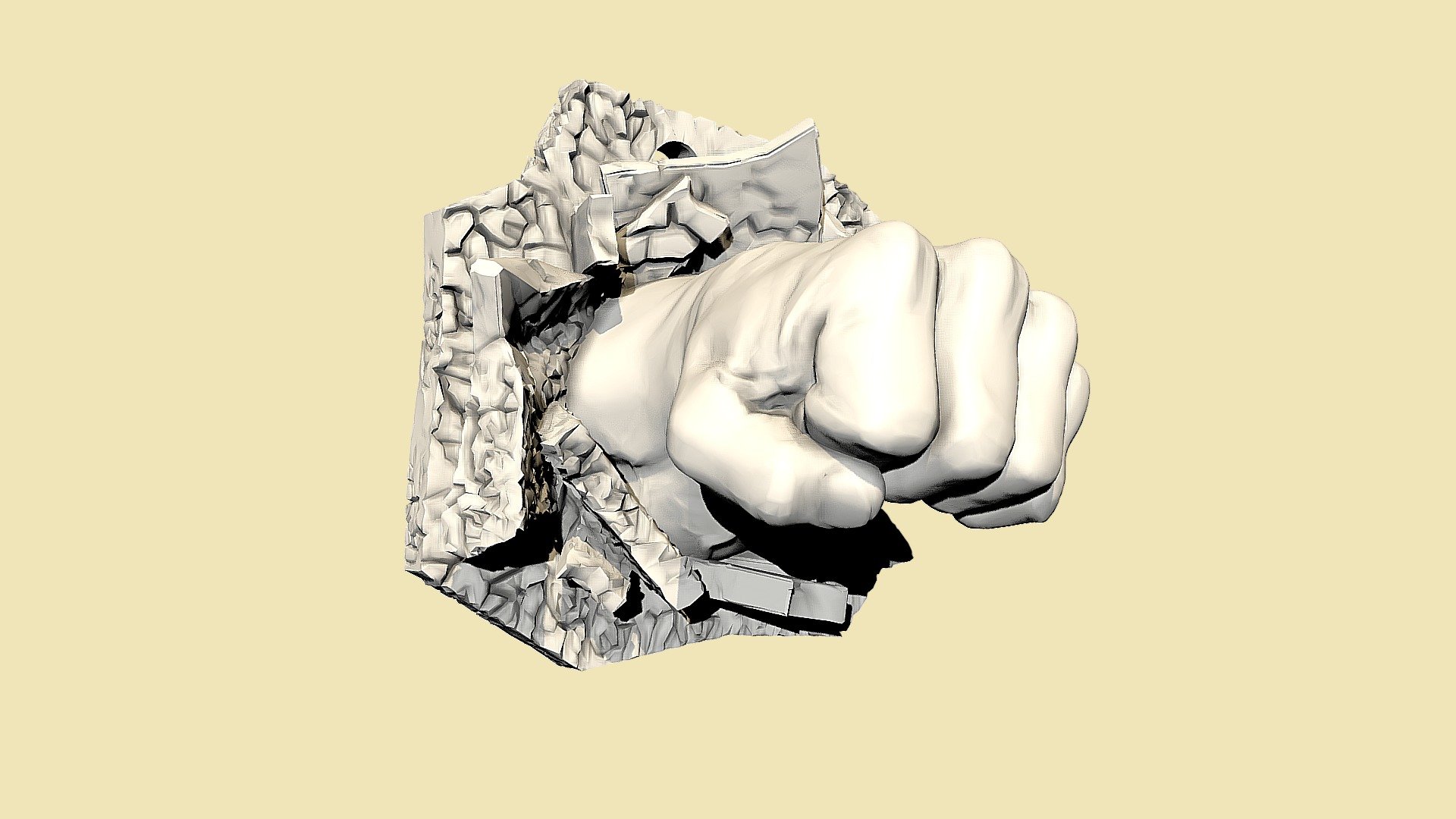 WallPunch - Download Free 3D model by Dave Cortés (@cortesstudio ...