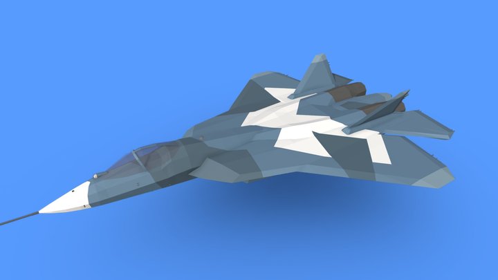 Su-57 3D models - Sketchfab