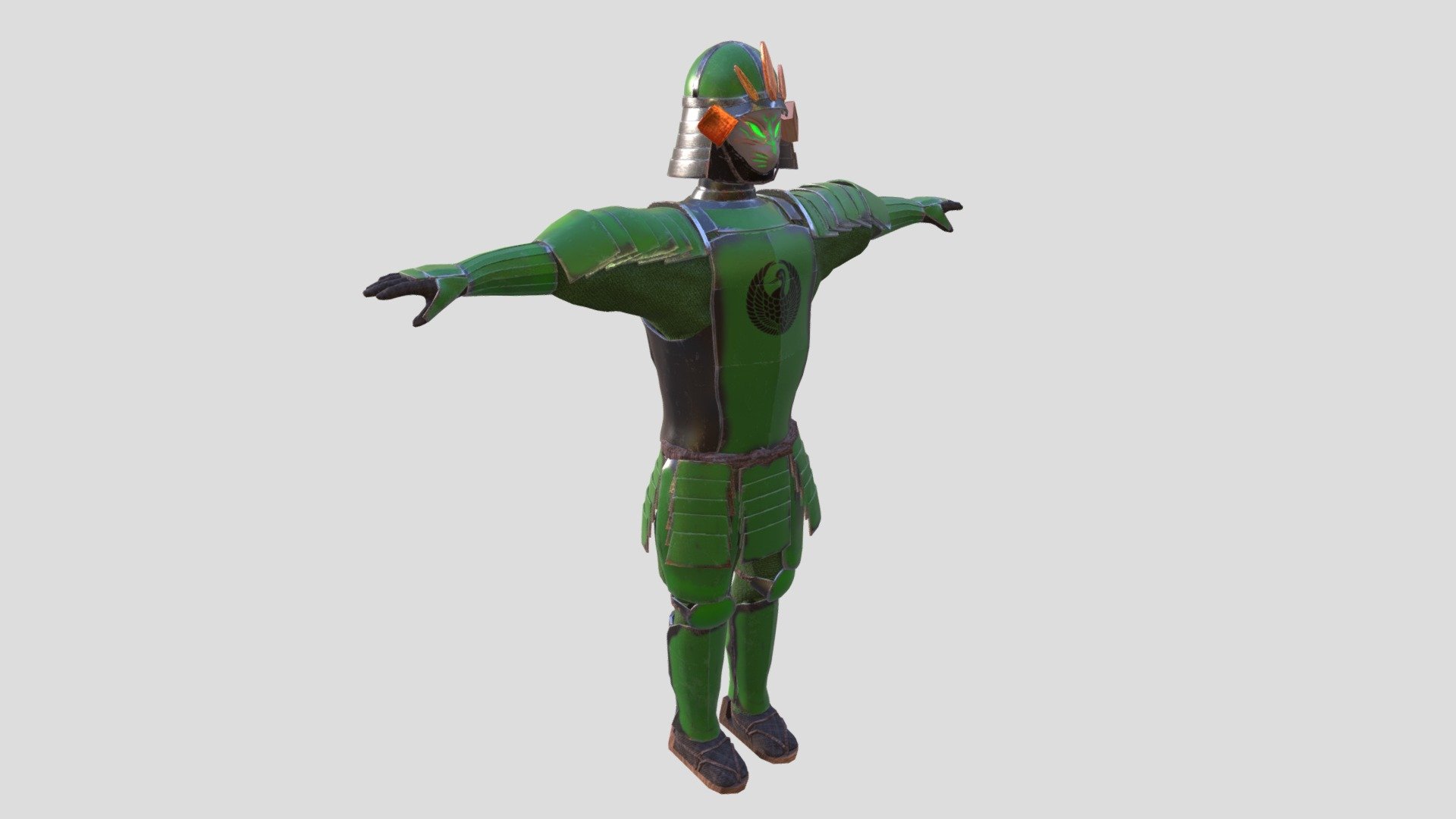Green Samurai - Download Free 3D model by LukasSI [63da934] - Sketchfab