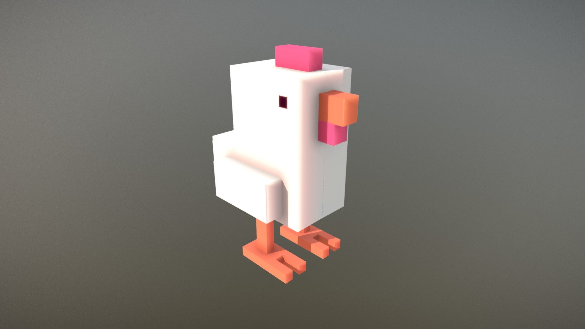 Blocky Chicken - 3D model by cuong manh (@cuongruby) [63da9f0] - Sketchfab