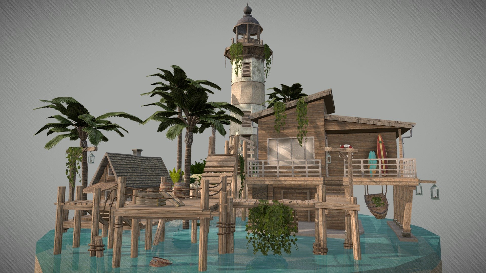 DAE Diorama - By The Ocean - 3D model by RobbeSmalle [63daf3c] - Sketchfab