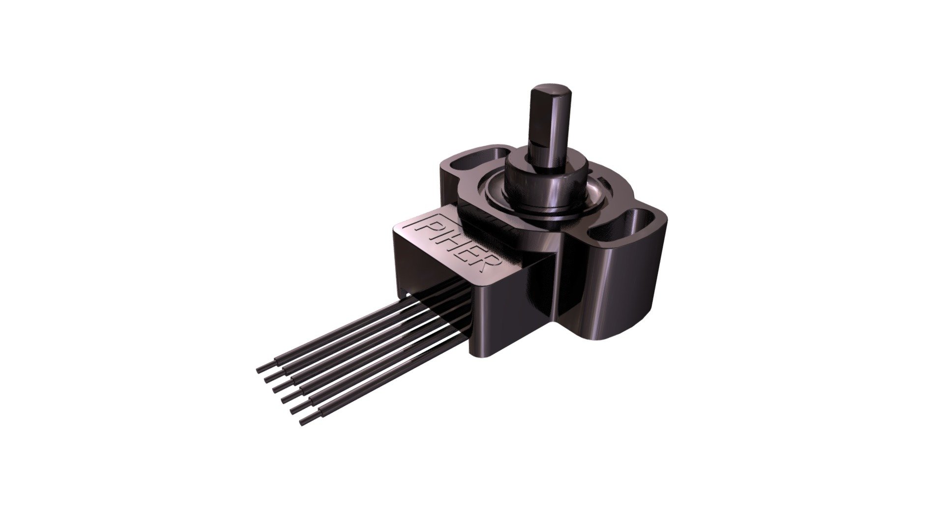 PSC-360 POSITION SENSOR 3D VIEW - 3D model by Piher Sensors (@sensors ...