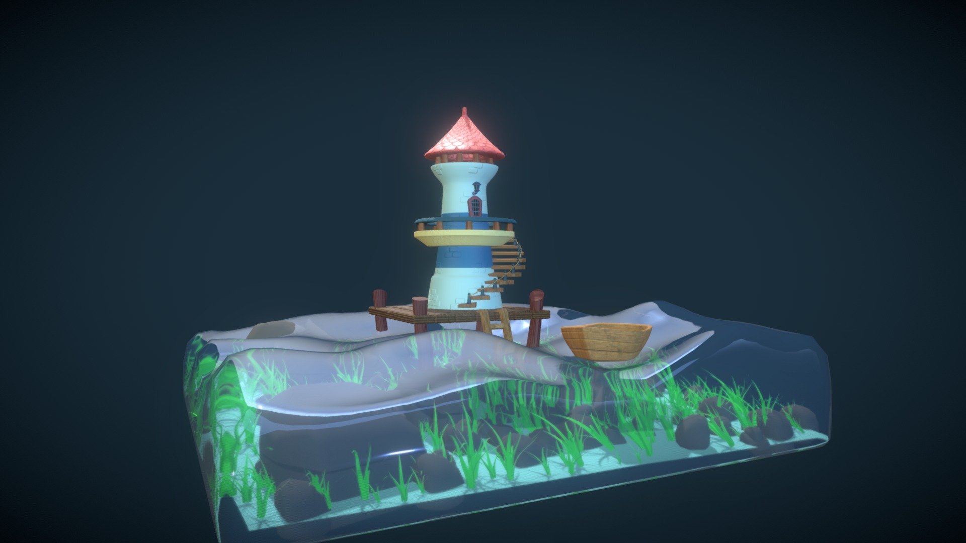 3D Lighthouse - Download Free 3D model by Buzz (@mkhawasawala.21 ...