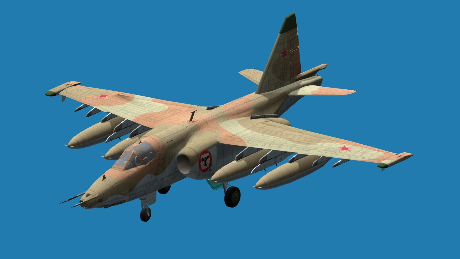 Sukhoi Su-25 Soviet-Afghan War - Download Free 3D model by Rhine_Lab ...