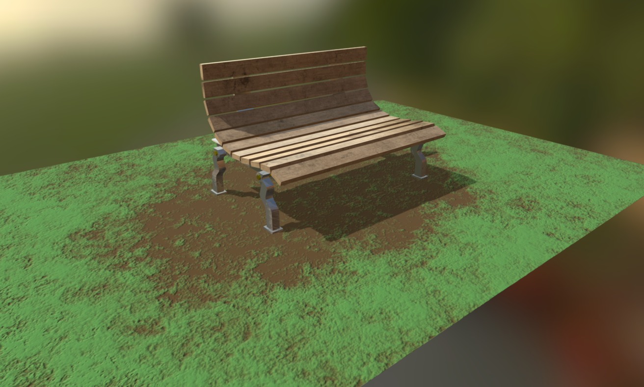 bench - 3D model by peruto [63de7f2] - Sketchfab