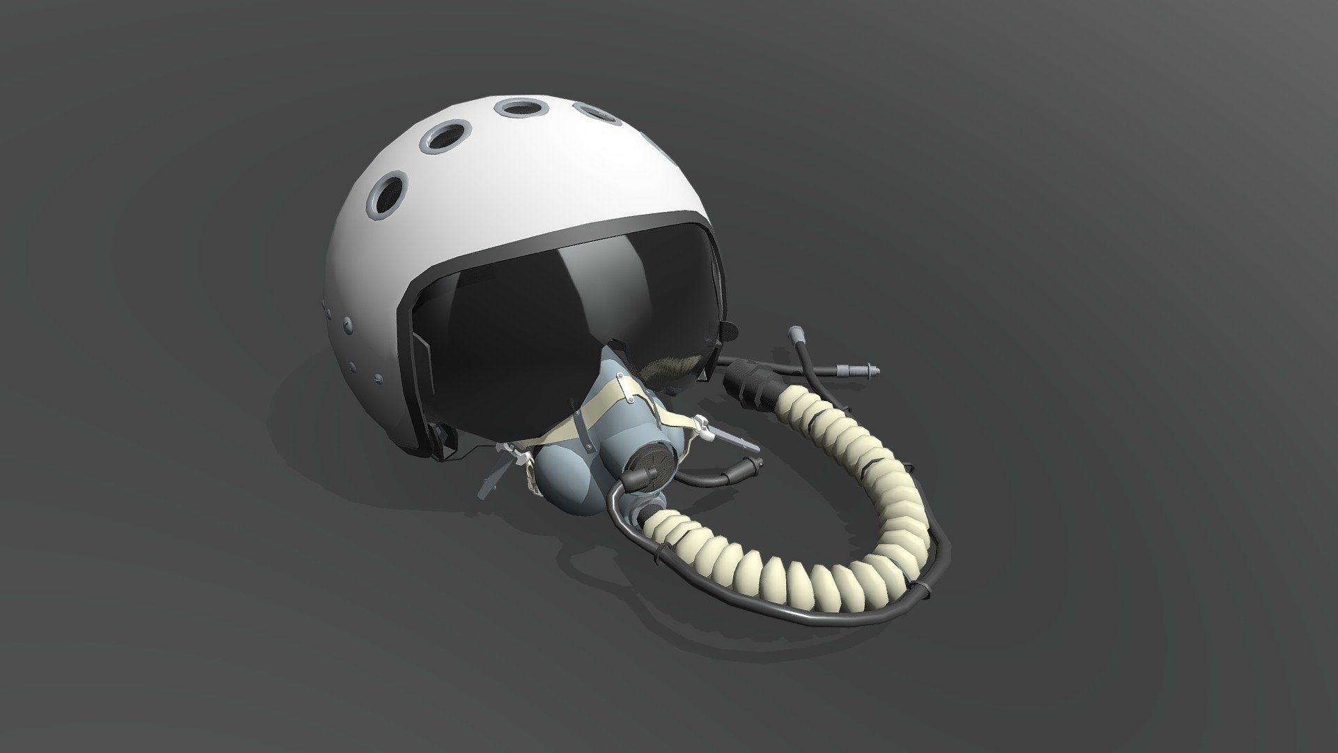 fighter pilot helmet 4hrs draft - 3D model by cloamers [63df3d6 ...