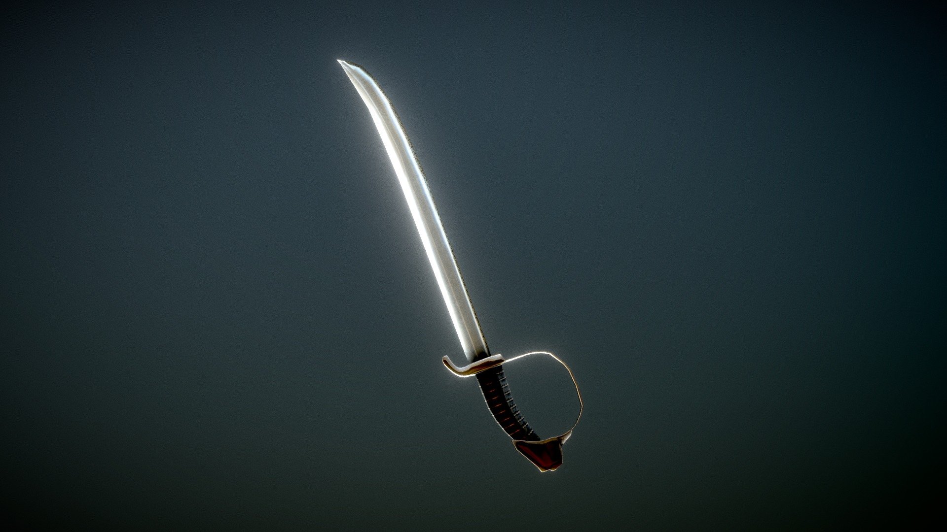 Low Poly Cutlass Sword - Download Free 3D model by Yanez Designs ...