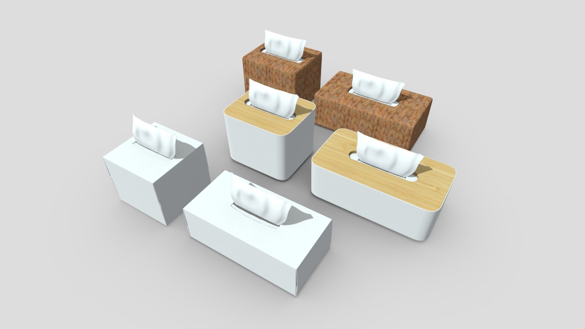 Tissue Box Pack - Buy Royalty Free 3D model by plaggy [63e0703 ...