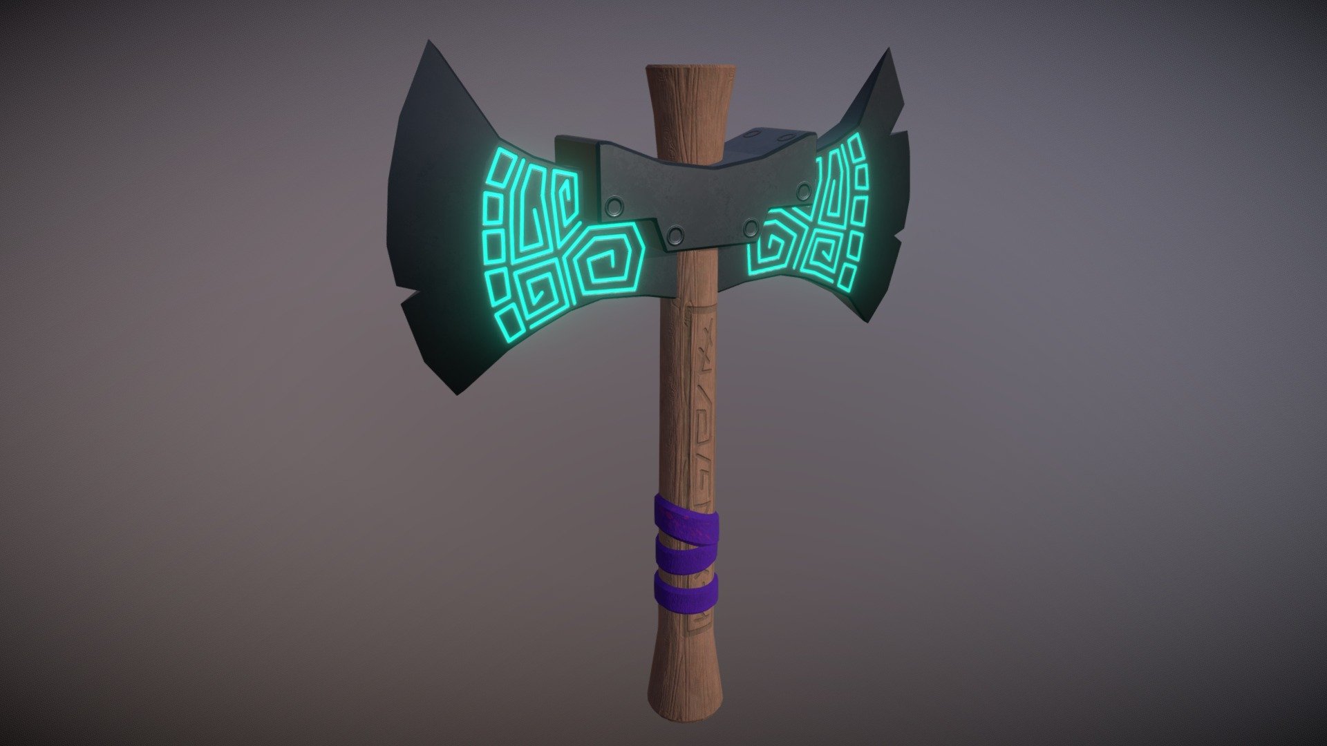 Stylized Rune Axe - 3D model by ayoung93 [63e0a45] - Sketchfab