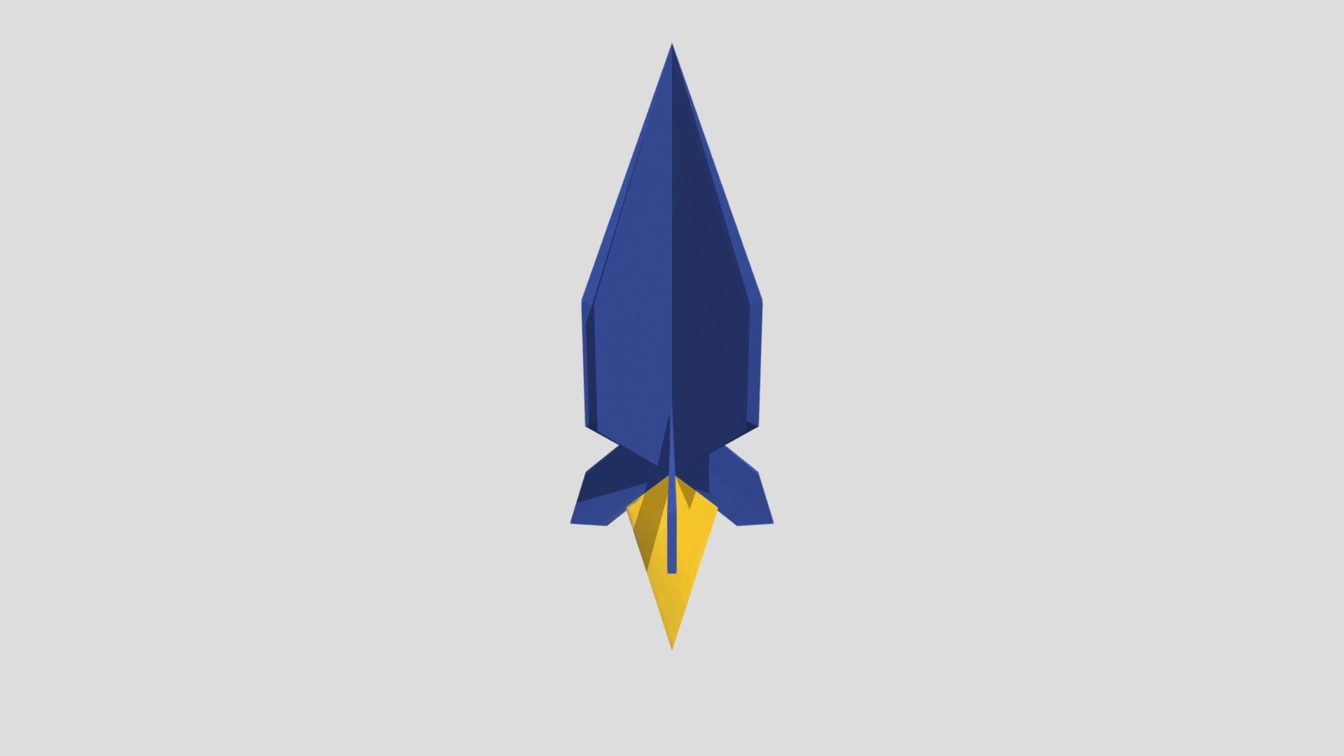Origami Rocket - Download Free 3D model by pedrobax [63e19d7] - Sketchfab