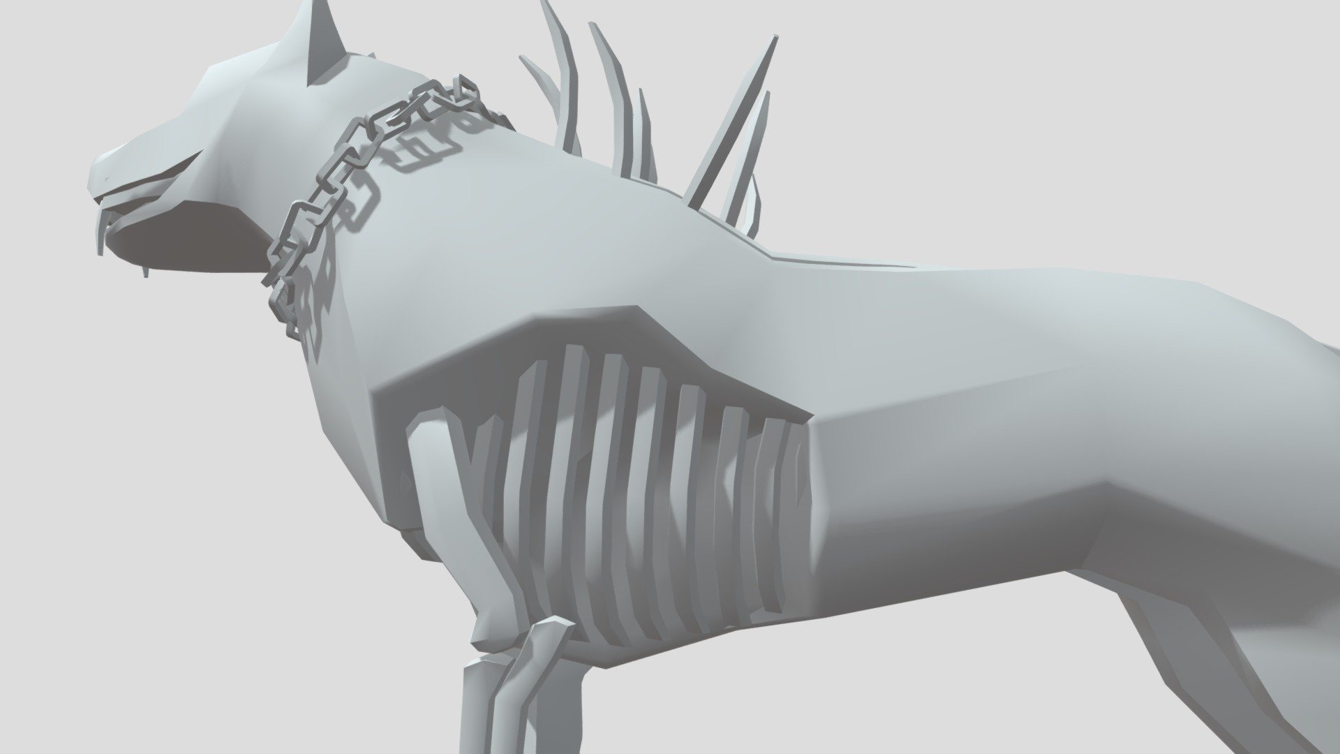 Compulsory 1 - Undead Dog WIP 1 - 3D model by MagnusFM (@magnus.megrund ...