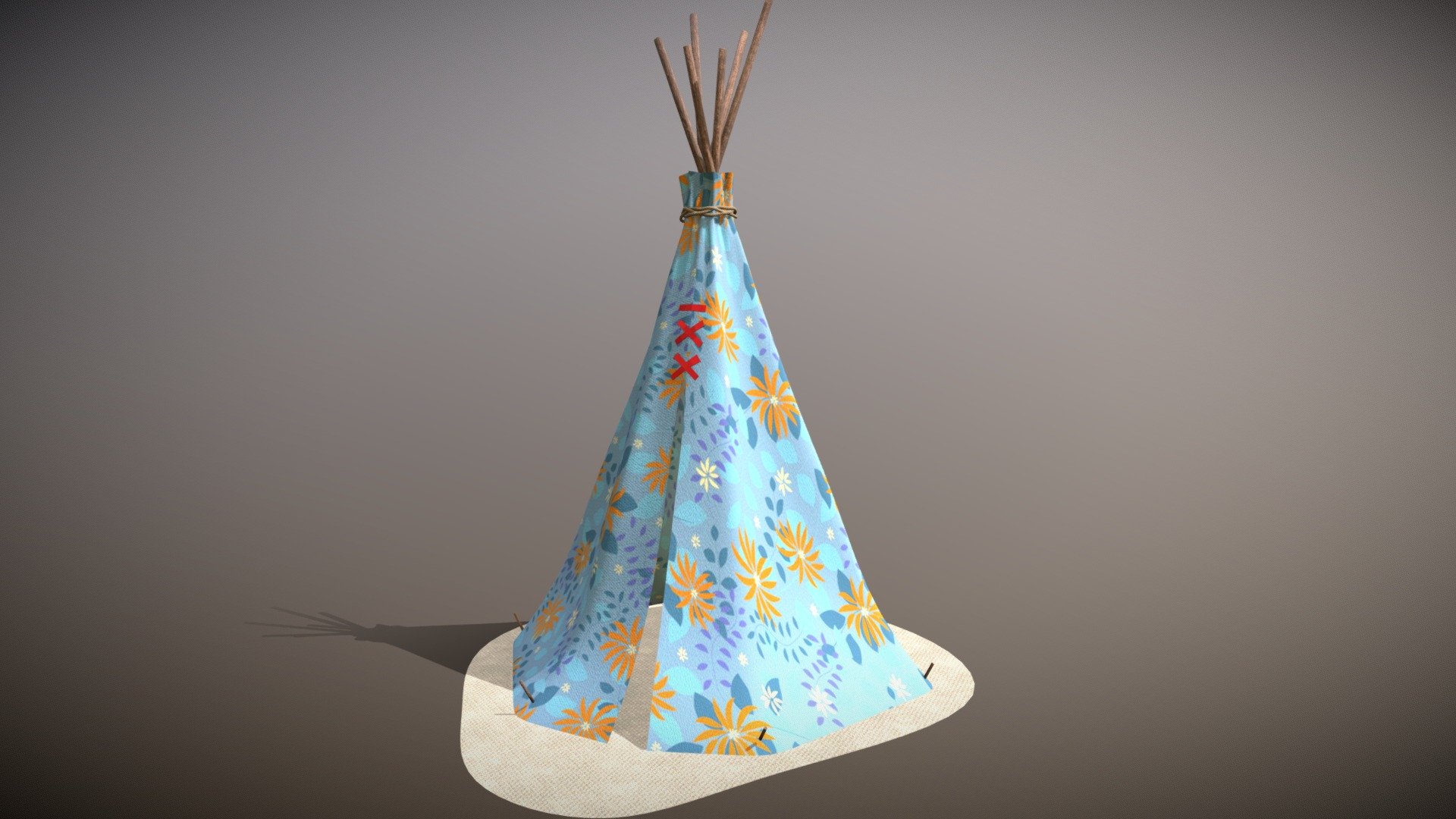 Teepee - Download Free 3D model by lampyre3d [63e67c4] - Sketchfab