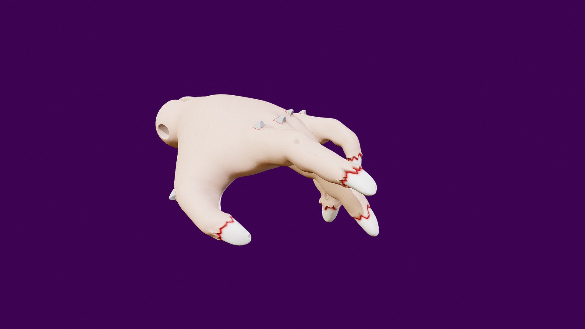 Demon Chibi BJD Hand Dark Body Art - 3D model by Print3dburton ...