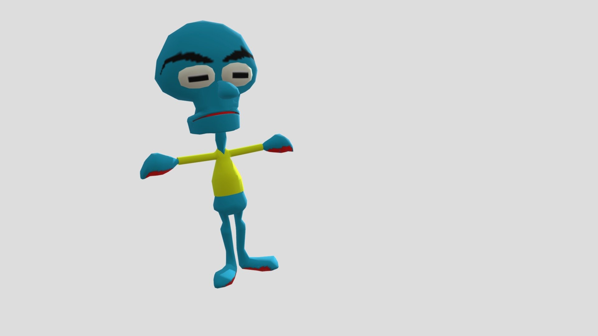 Squid Neighbor Rigged - Download Free 3D model by landon141 [63ed412 ...