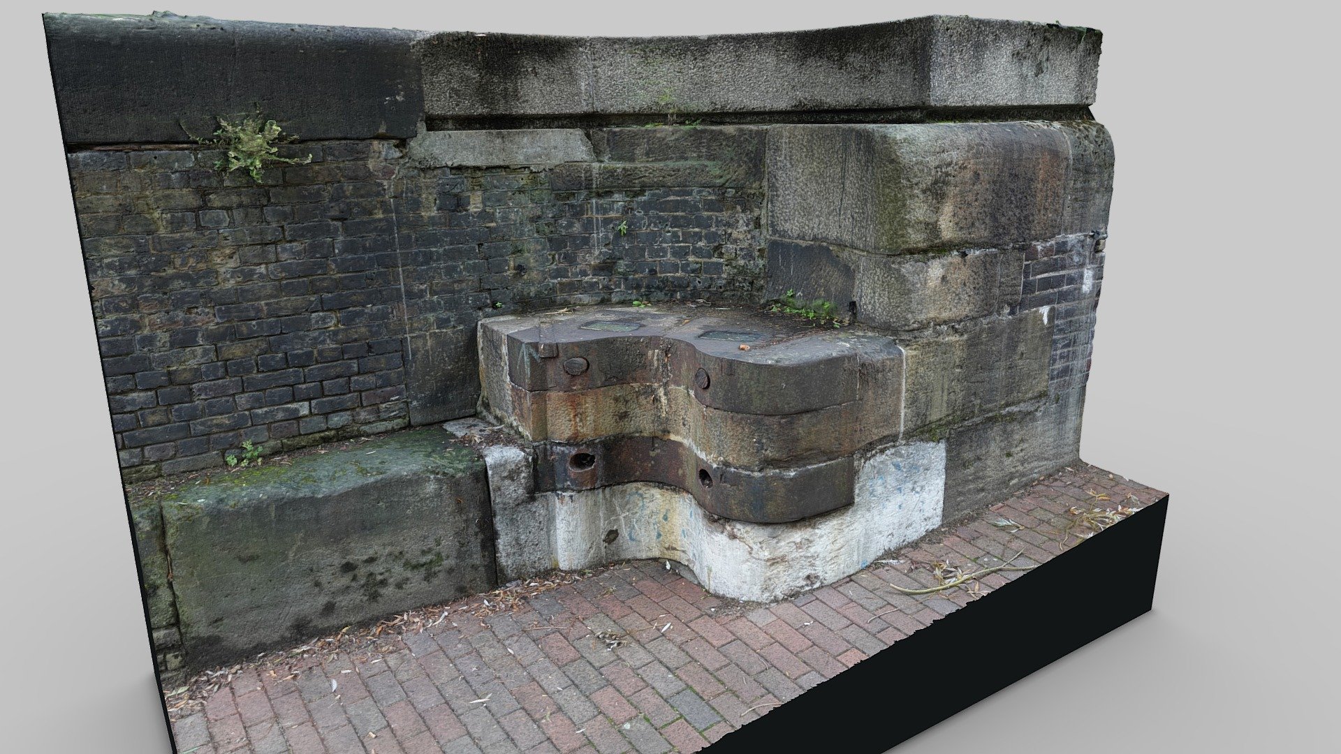 Shadwell Basin Lock Gates Wall - Download Free 3D model by artfletch ...