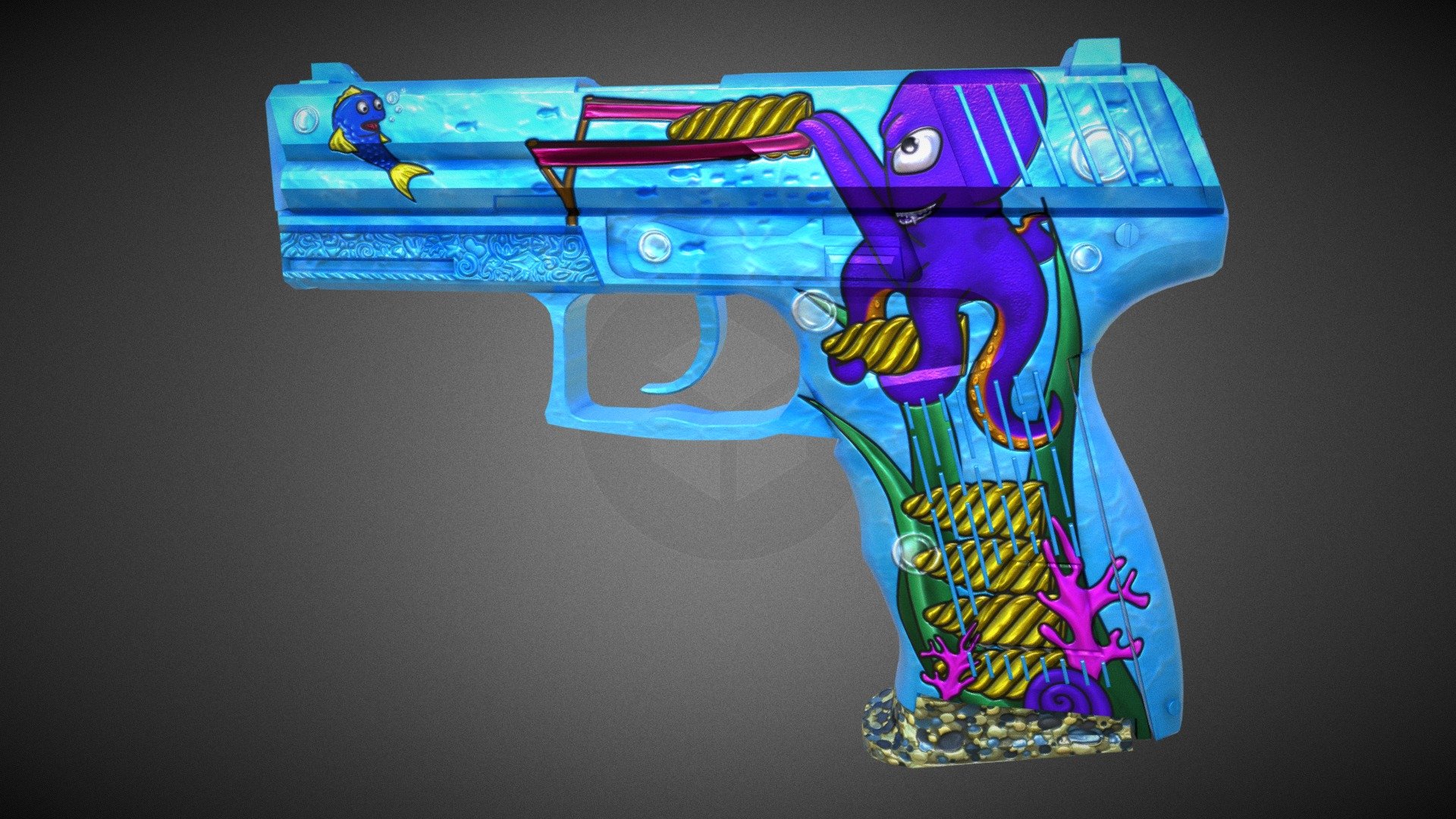 P2000 | Octopus - 3D model by MoxxiBronson [63edf2e] - Sketchfab