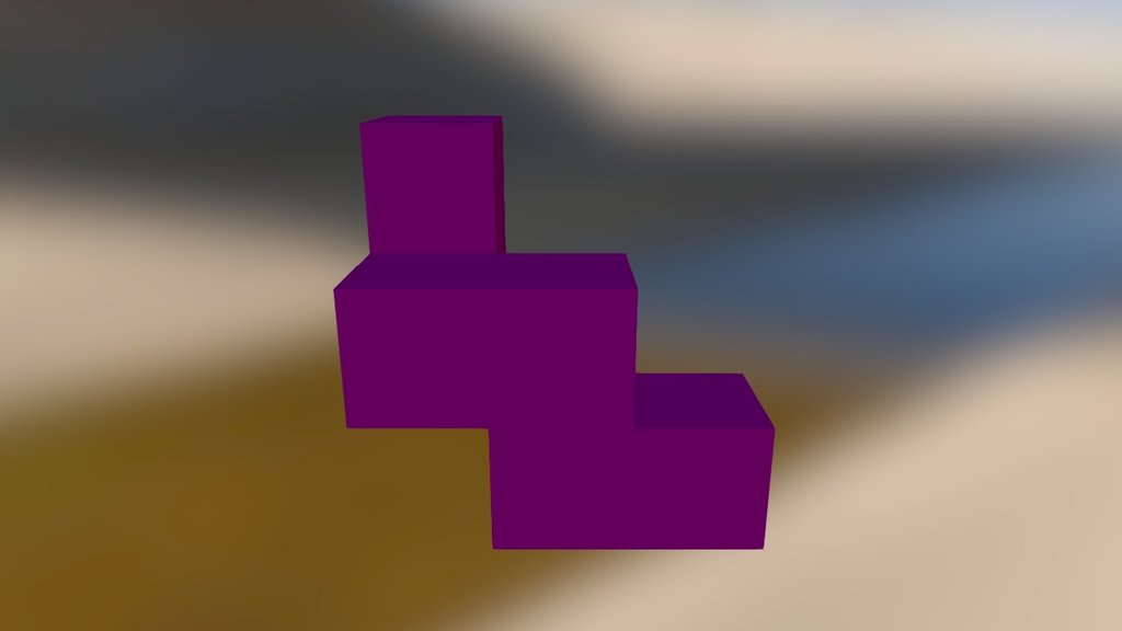 Purple Puzzle Cube Part - 3D model by Abhiishek Muralidhar (@amuralid8 ...