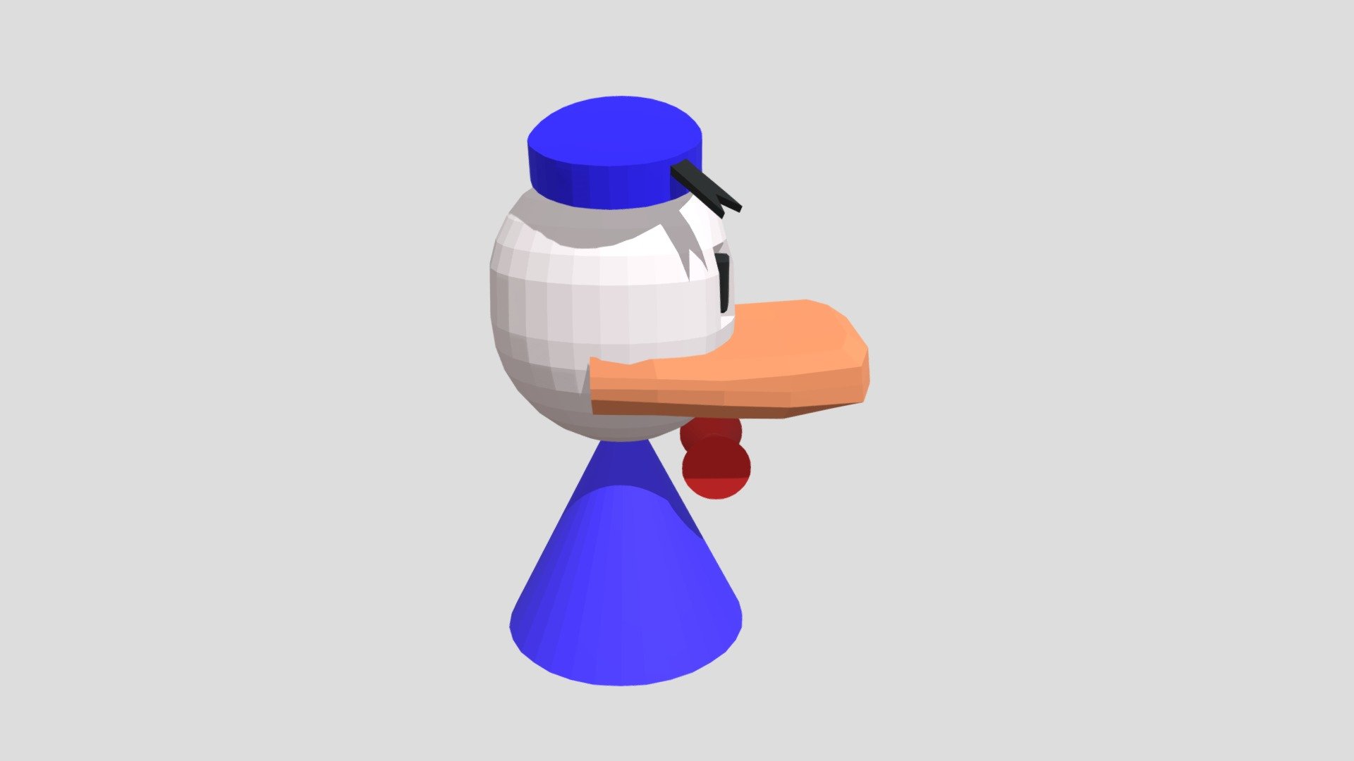 "Abstract" Donald Duck - Download Free 3D model by Eddx1108 [63f1c67 ...