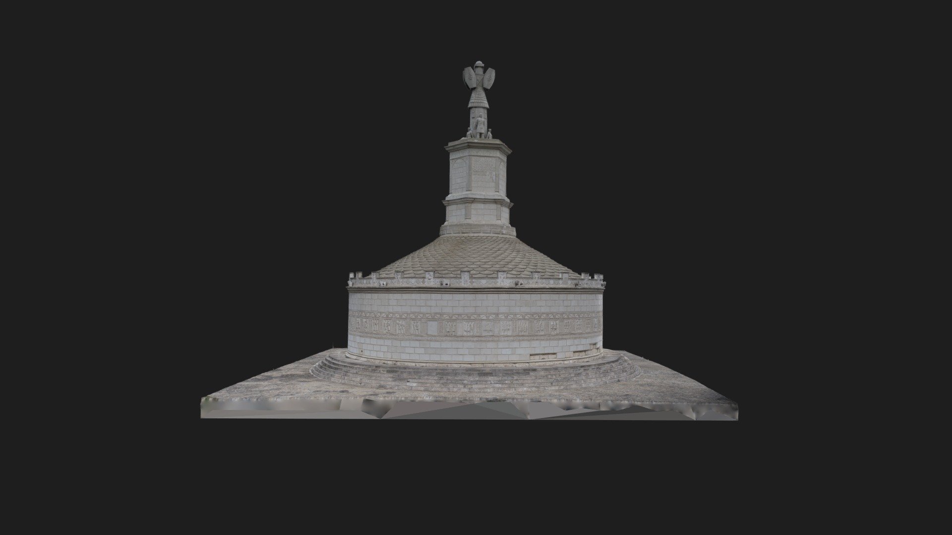 Monumentul Tropaeum Traiani de la Adamclisi - Download Free 3D model by ...