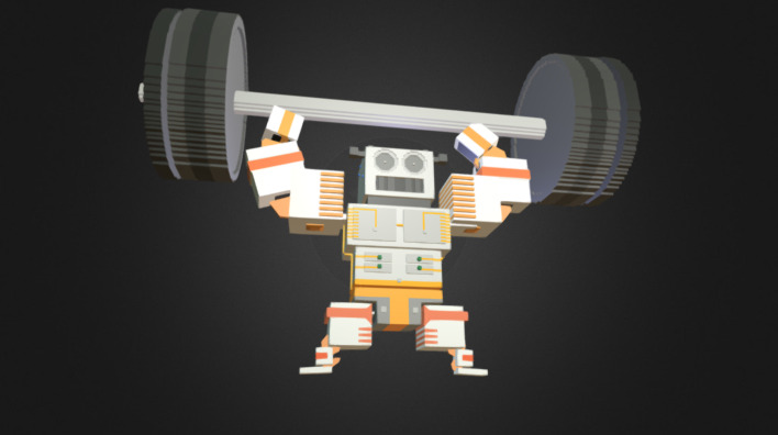 Weightlifting Robot - 3D model by GalacticPublicArchives [63f32f0 ...
