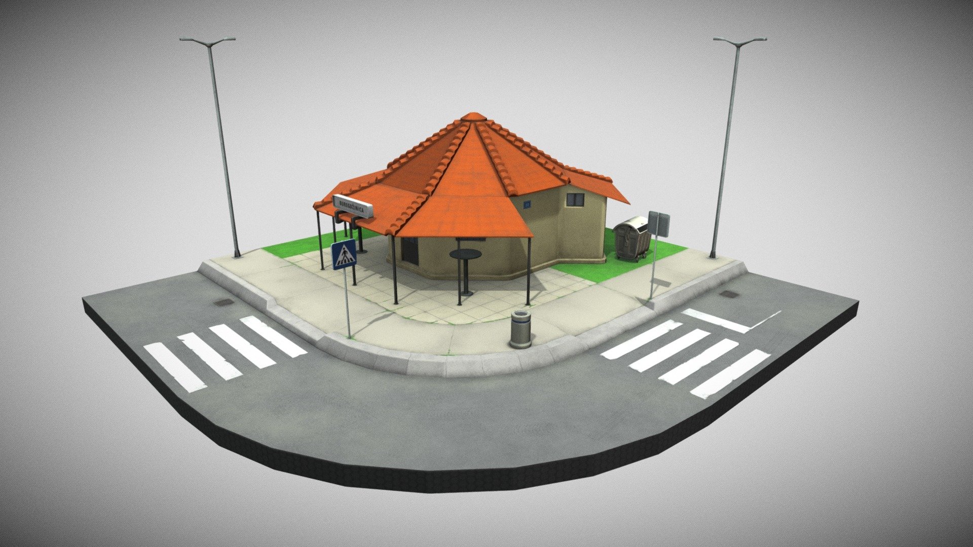 House width terrace - 3D model by Dmitrii Andreev (@mitai86) [63f37b6 ...