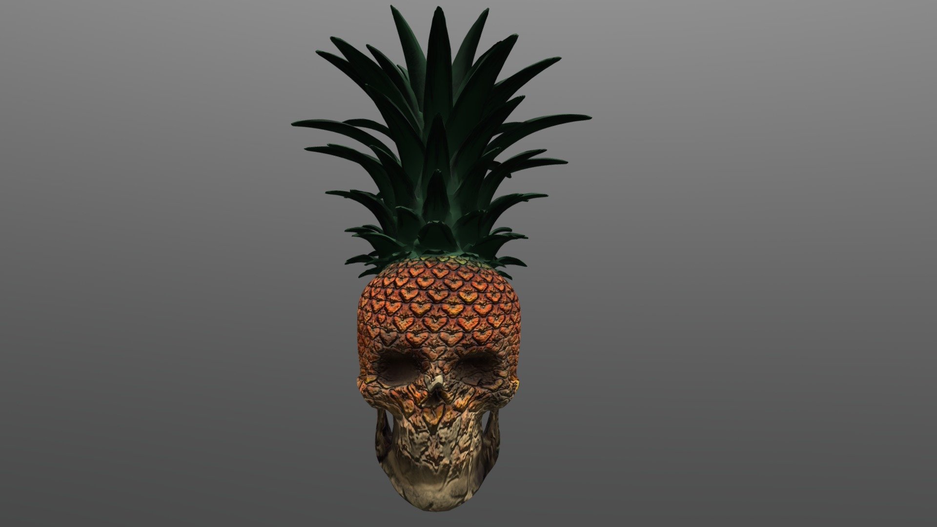 Skull-pineapple - Download Free 3D model by Crea (@crea.cr) [63f4bb4 ...