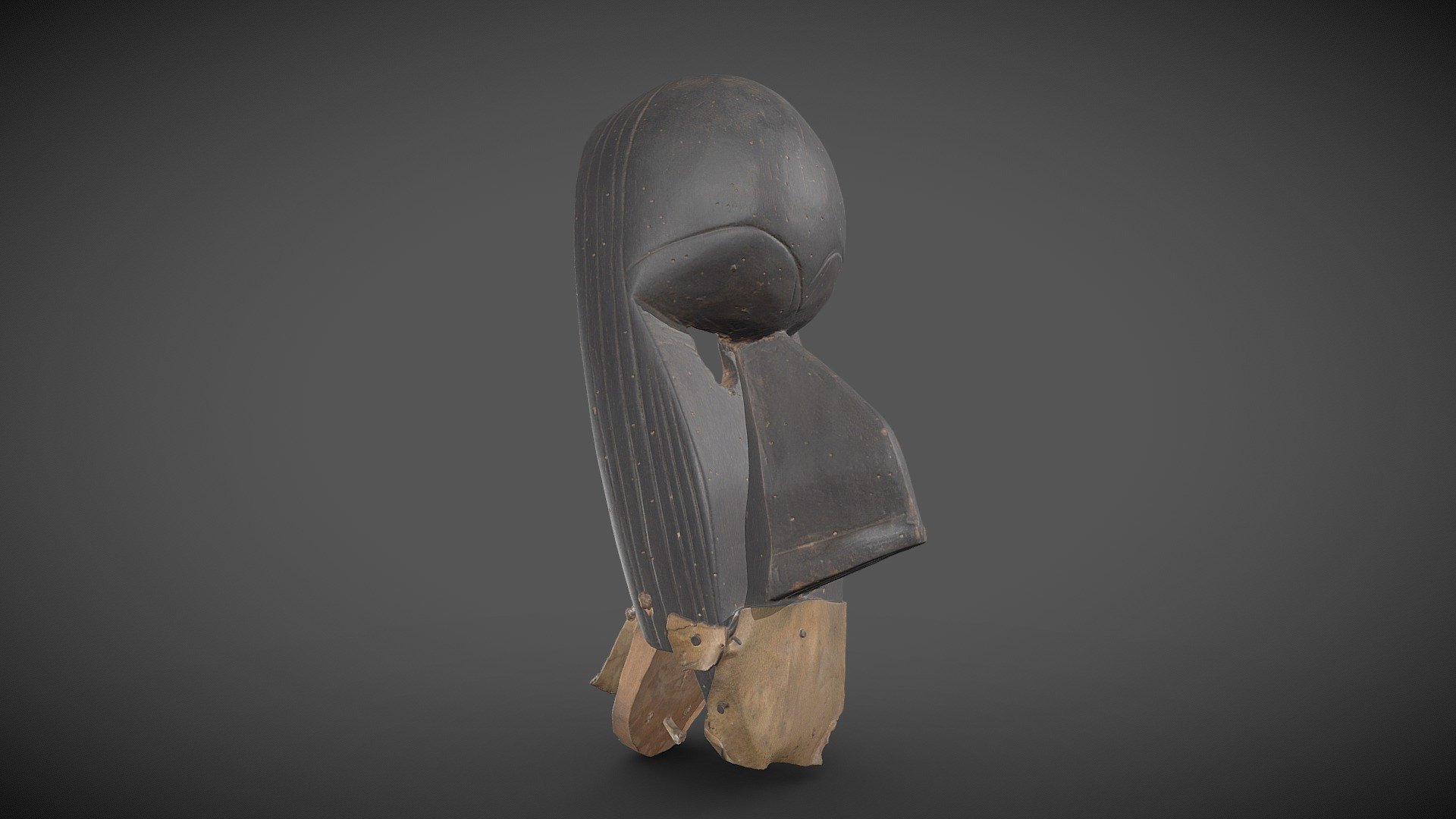 Masque guerzé ou Niamou mâle - Download Free 3D model by Alienor.org, Conseil des musées ...