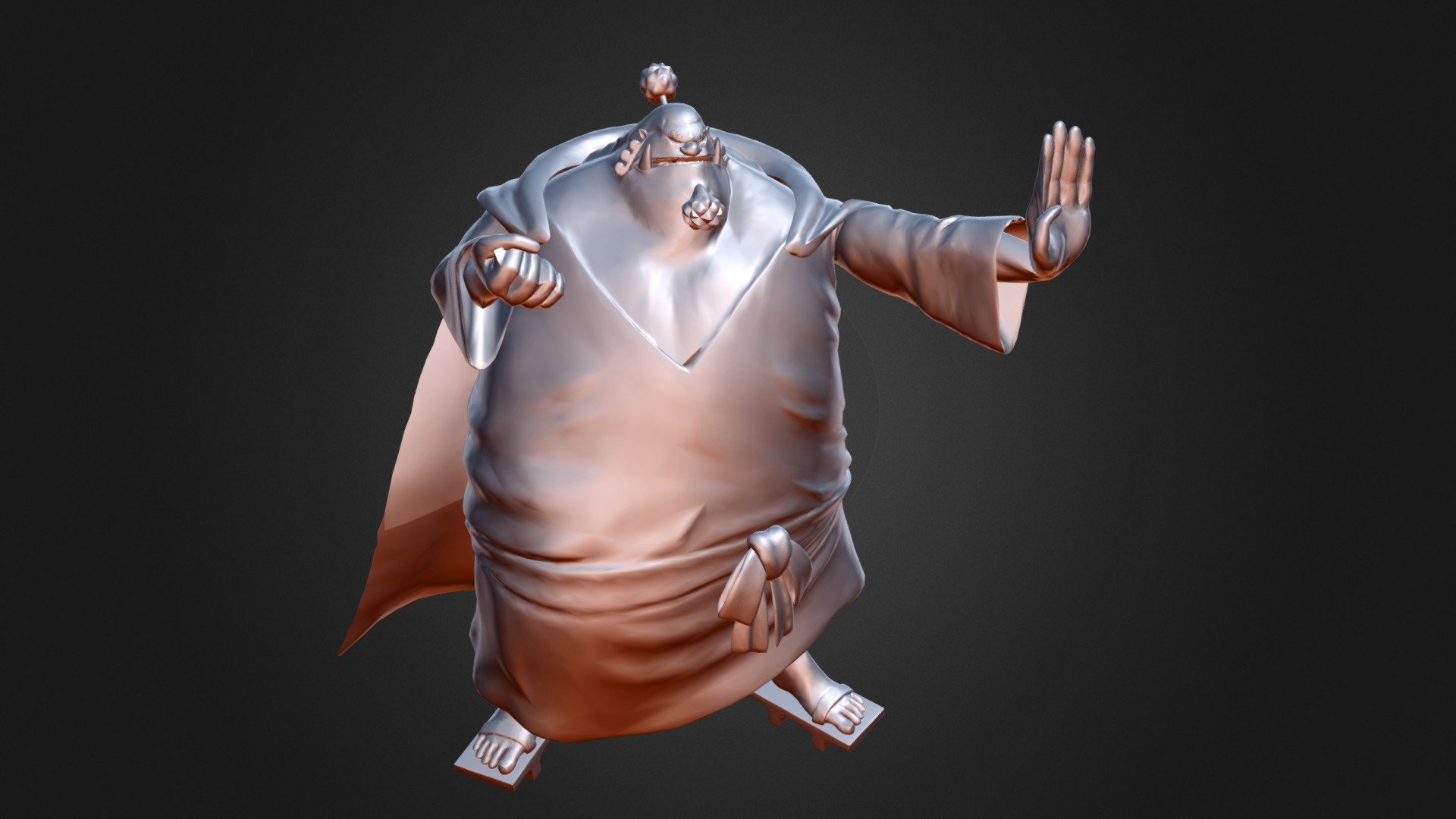 One Piece Jimbei 3d Model By Romeu3dprint [63f7d70] Sketchfab