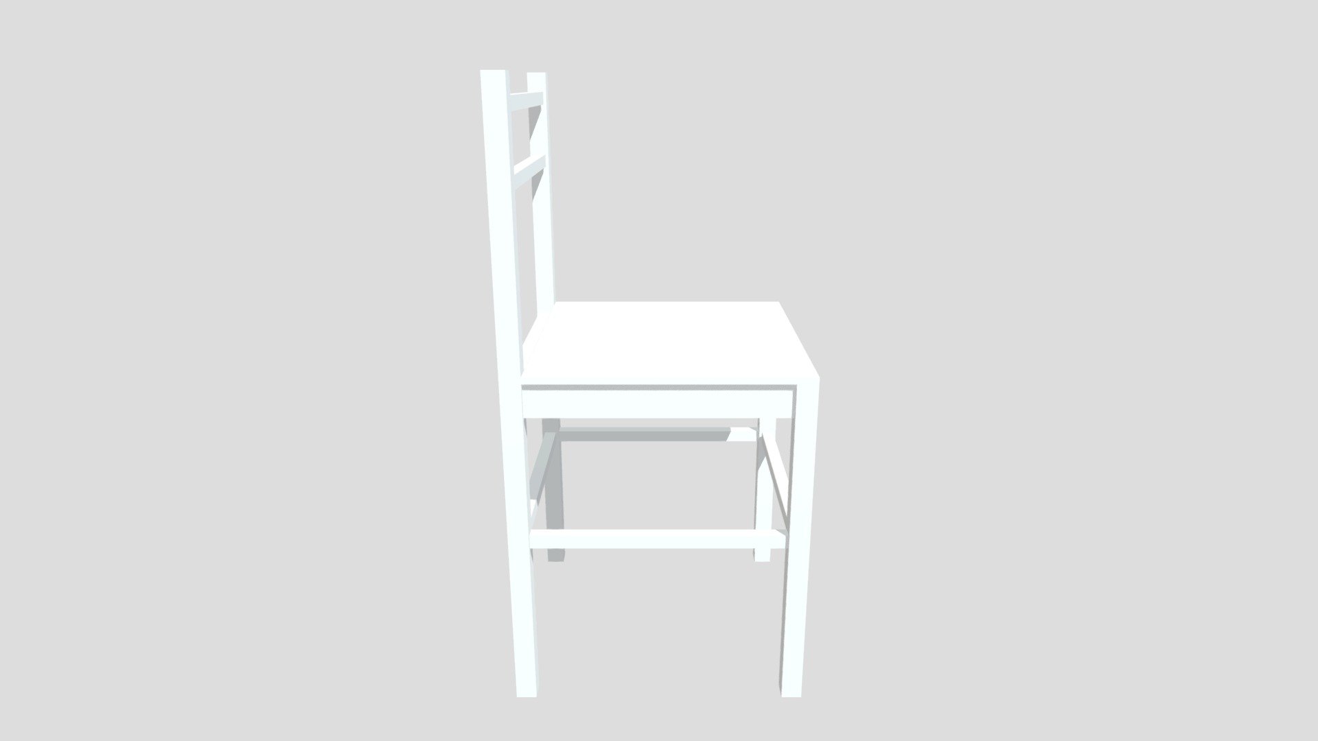 Simple Chair - 3D model by B-48-MFJ (@modelling-mine) [63f7fb6] - Sketchfab