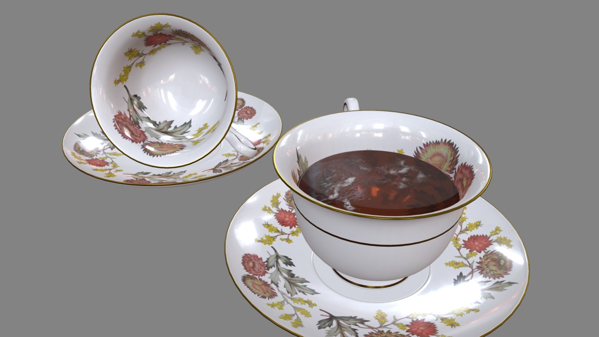 Cup tea - Download Free 3D model by rigart [63f8a10] - Sketchfab