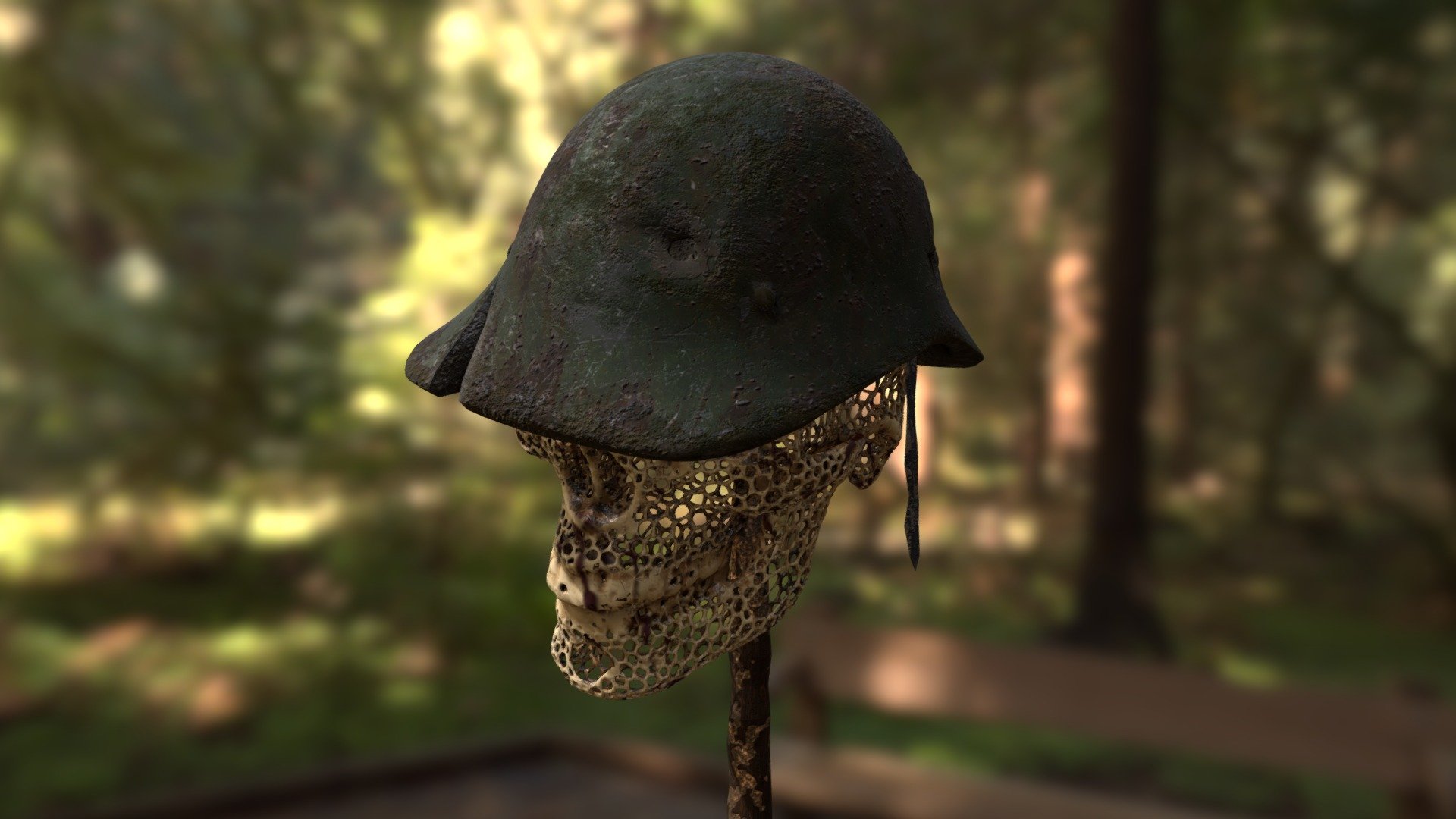 Rusty Helmet WW2 - Download Free 3D model by Hesoyam (@soup110 ...
