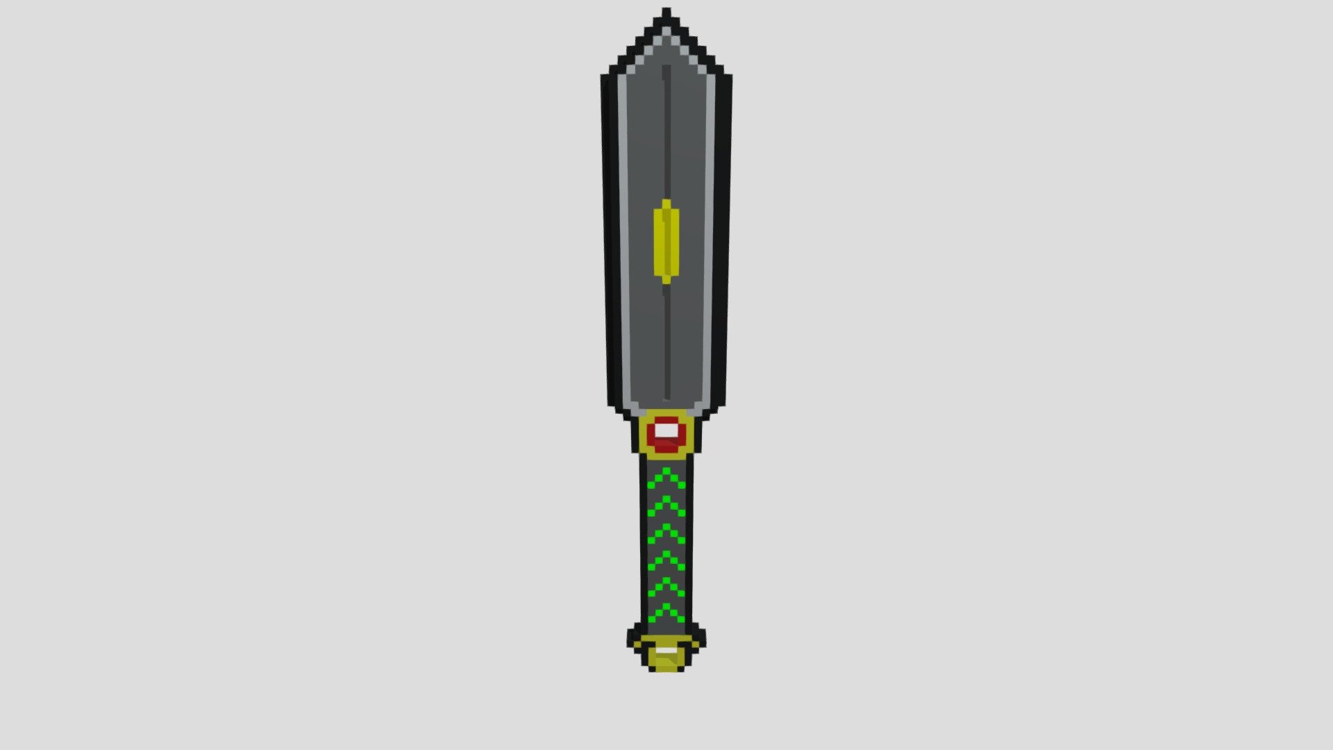 Voxel Fantasy Short Sword - Download Free 3D model by single light ...