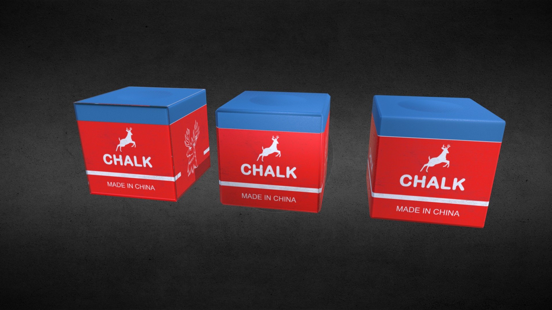 Billiard chalk (LP, LOD) - Download Free 3D model by afferu [63fa537 ...