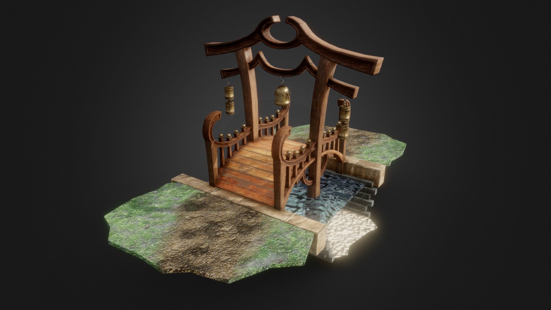 Asian Bridge - Buy Royalty Free 3D model by BumpkinCZ [63fdc19 ...