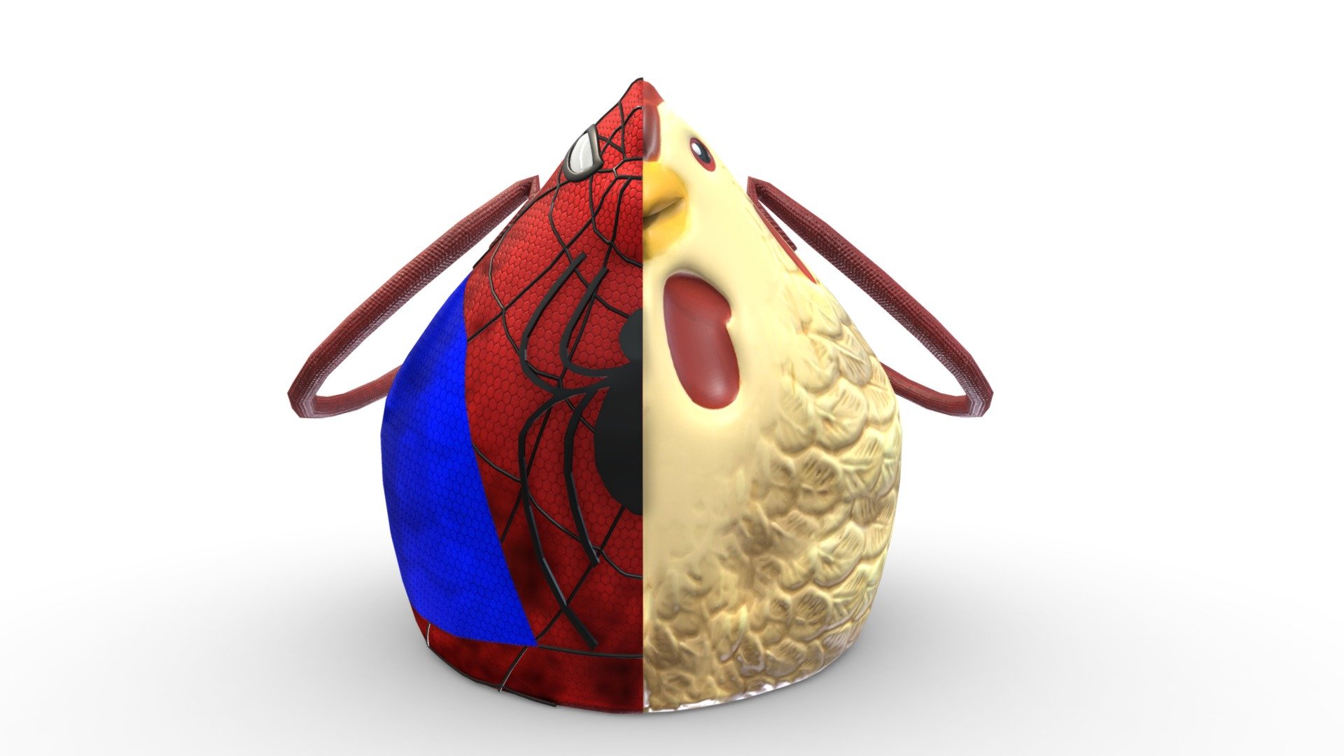 The amazing Spider Hen-Nuggets the chicken purse - 3D model by Frank ...