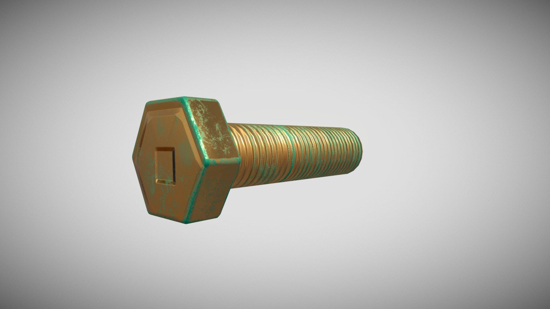 Copper Rusted Screw - Download Free 3D model by Sajith Rajan ...