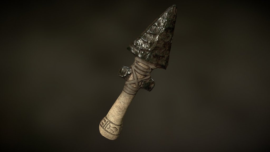 Obsidian Dagger - Buy Royalty Free 3D model by Samize [64047bf ...