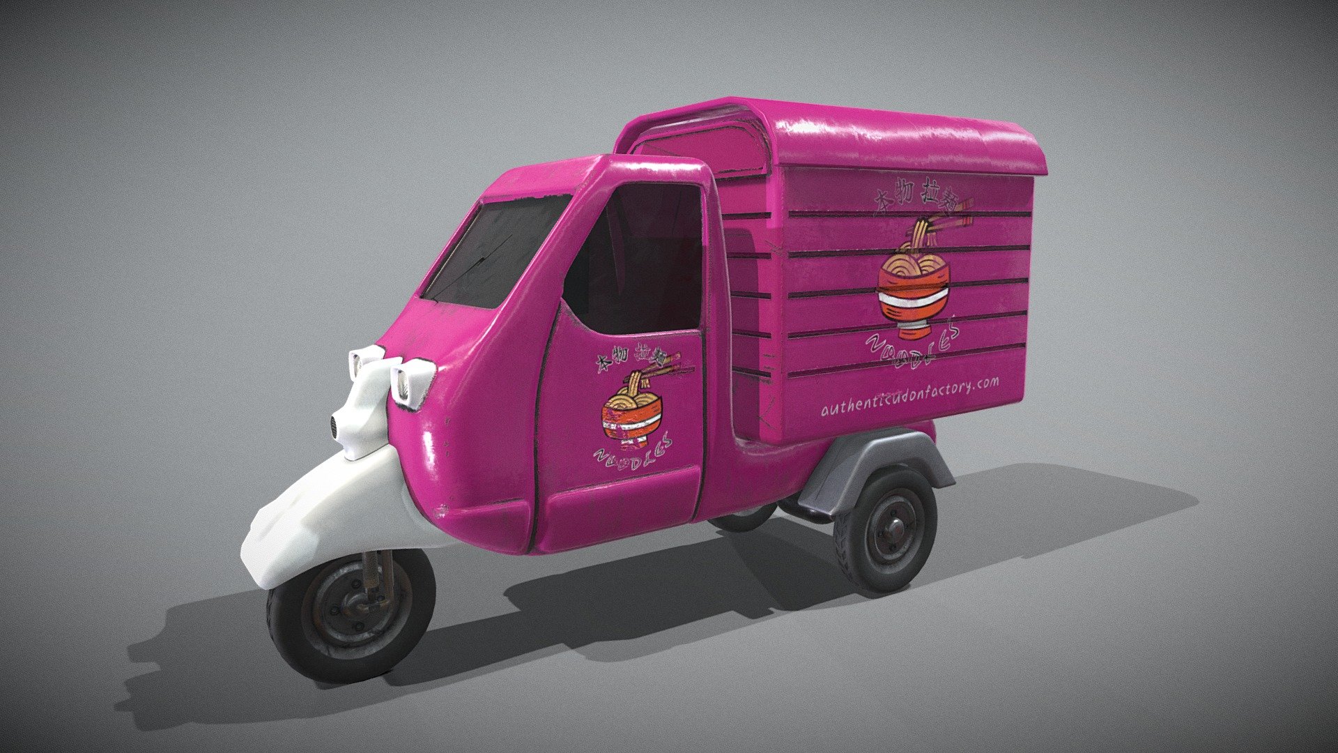 Tuk Tuk Truck - Pink - Buy Royalty Free 3D model by Sousinho [64077e8 ...