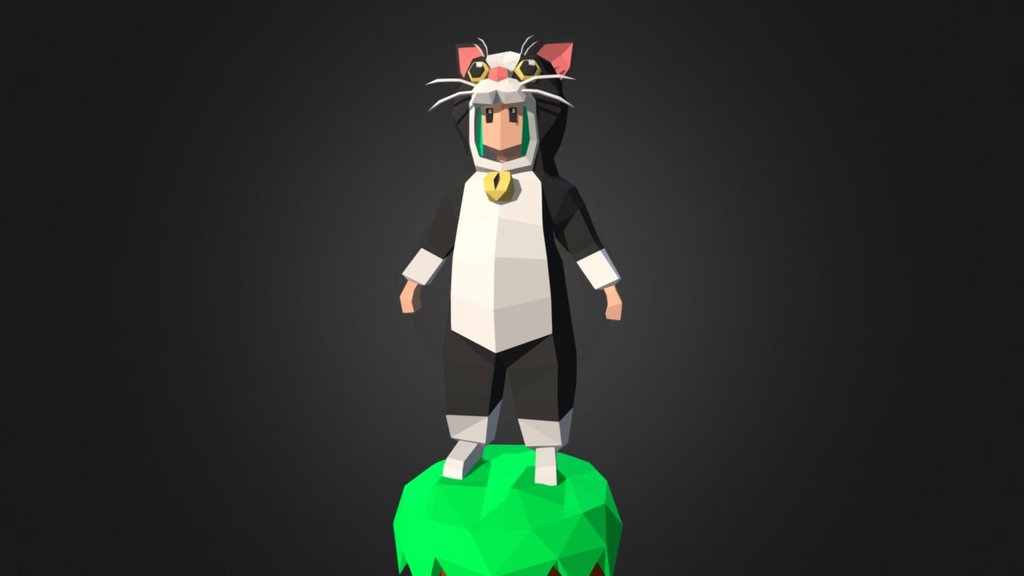 Lowpoly Cat costume - 3D model by ToxSam (@DanielGarciaAranda) [6407d9e ...