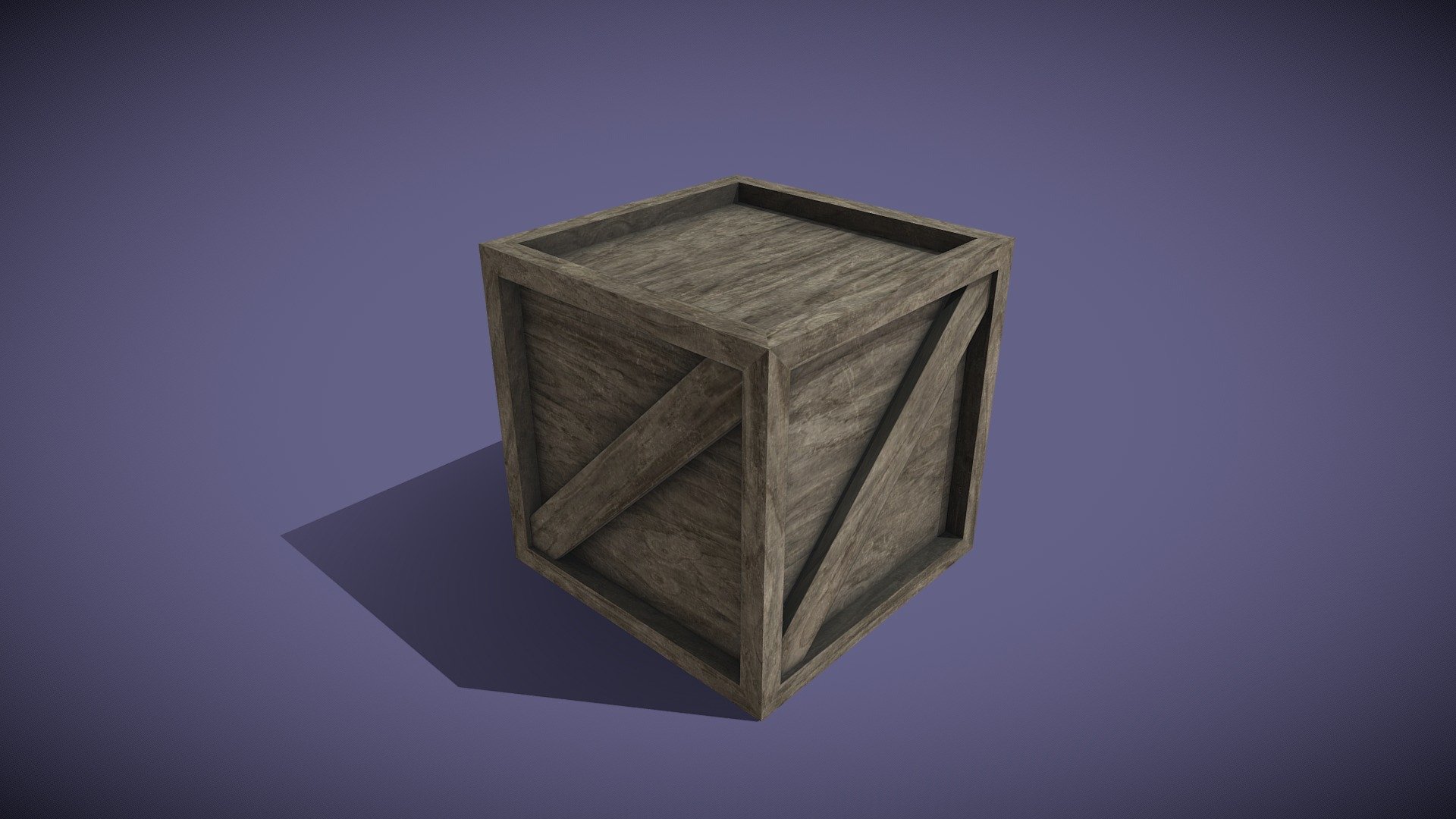 Simple Diagonal plank Crate - 3D model by MaxWestall1 [64082ba] - Sketchfab