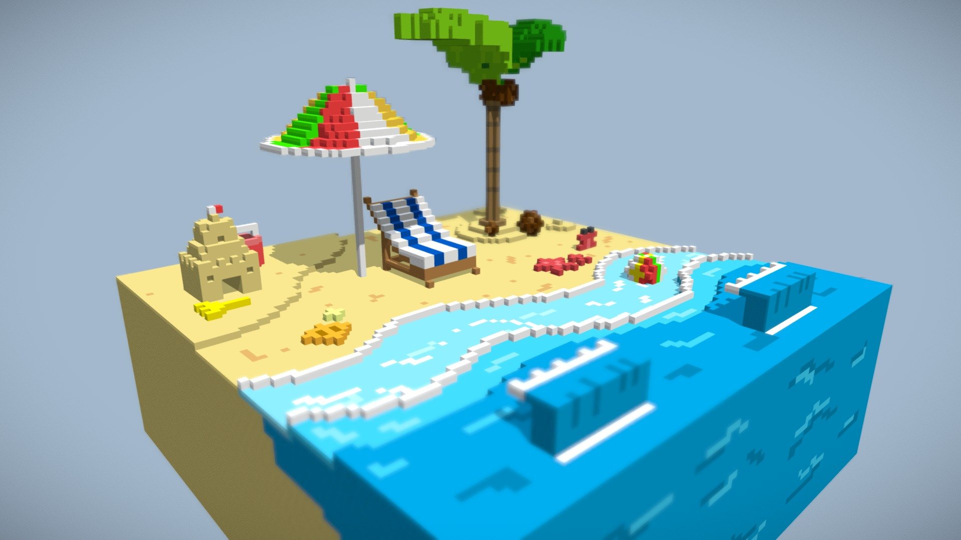 Summer - 3D model by Sherry (@vivia88688547) [640c54b] - Sketchfab